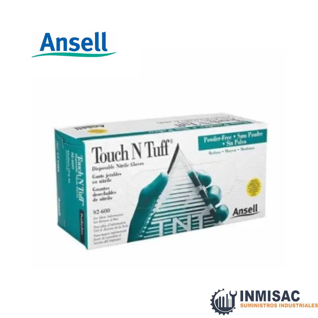 GUANTE NITRILO DESECHABLE TOUCH AND TUFF 92-500 – ANSELL EDMONT – INMISAC